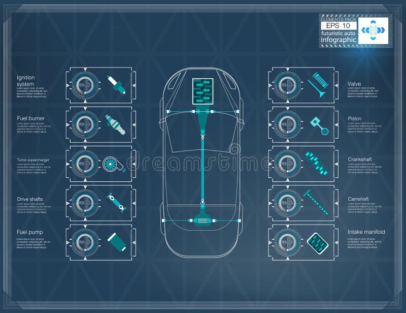 Futuristic User Interface. HUD UI. Abstract Virtual Graphic Touch User ...