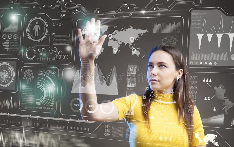 Futuristic User Interface Concept. Head Up Display Stock Photo - Image ... Futuristic User Interface Concept. Head Up Display Stock Photo - Image ...