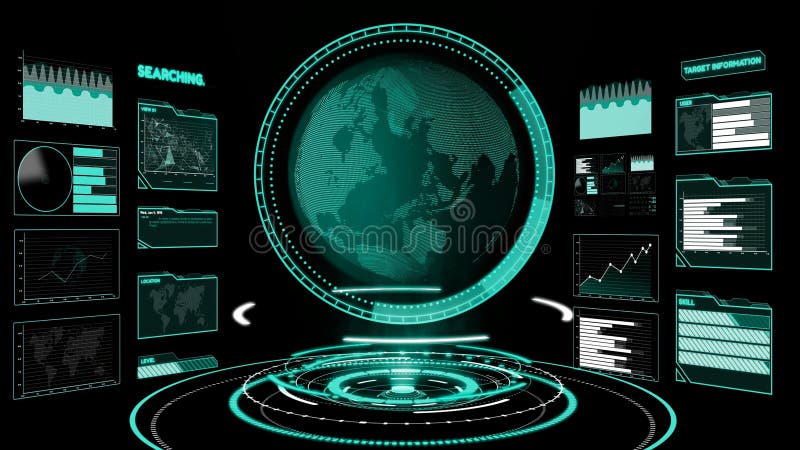 Futuristic User Interface Dashboard for Big Data Analytic in Information Chart Stock ...