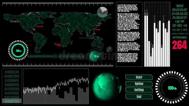 Web Analytic Information on Computer Screen Flat Icon. Trend Graphs ...