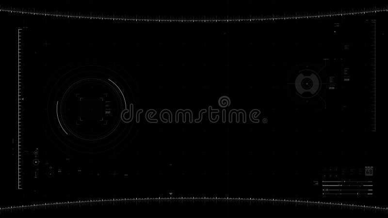 Futuristic User Interface Design Element Video Overlay 002 Stock Vector ...