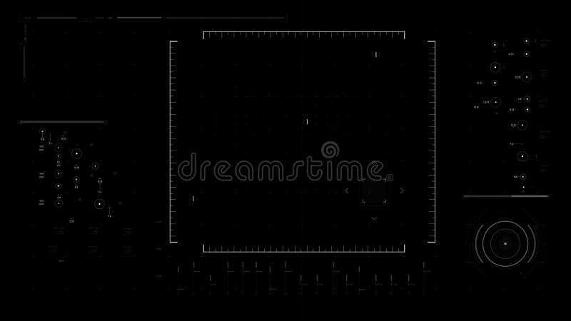 Futuristic User Interface Design Element Video Overlay 012 Stock ...