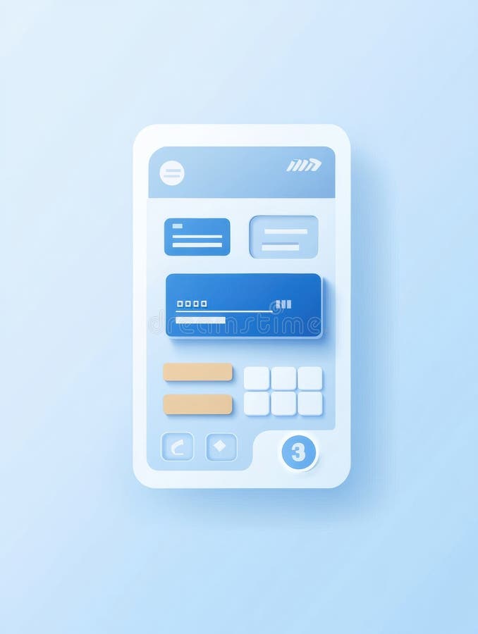 Modern Illustration of an Online Grocery Payment Screen Featuring a ...