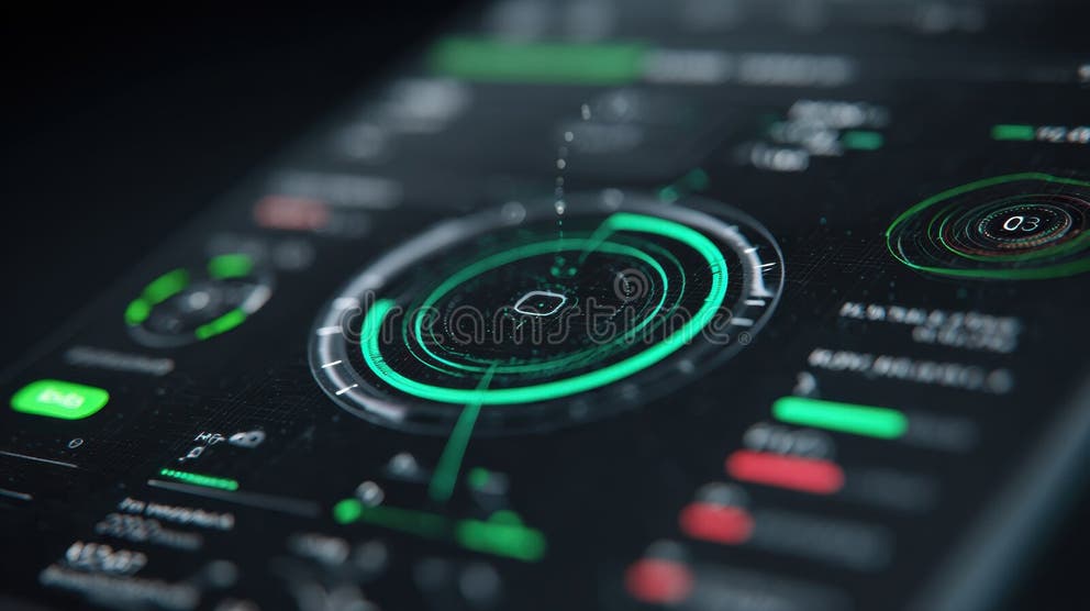 Futuristic User Interface Displaying Ai Enhanced Design and Simulation ...