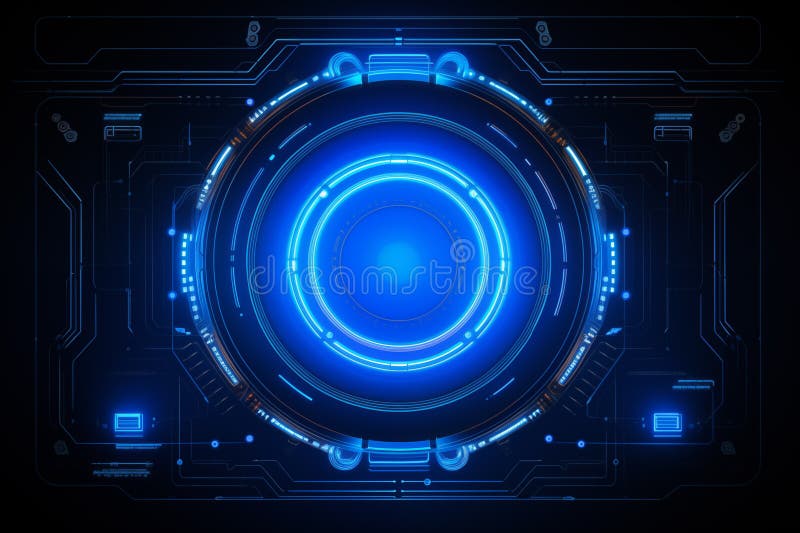 Futuristic User Interface HUD Tech Elements for Game Creation or ...