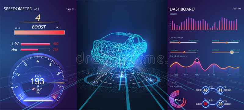 Futuristic User Interface. HUD UI. Abstract Virtual Graphic Touch User ...