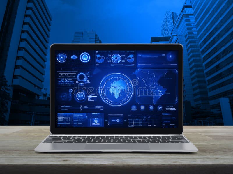 Futuristic User Interface Technology Online Concept, Generative AI ...