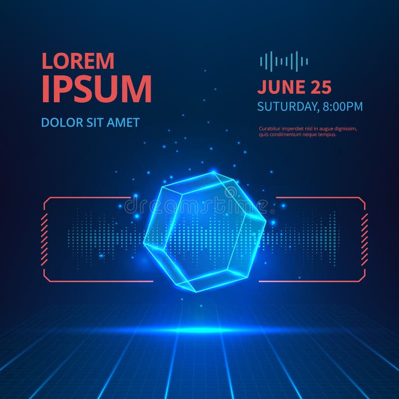 Futuristic vector banner stock vector. Illustration of circle - 74154883