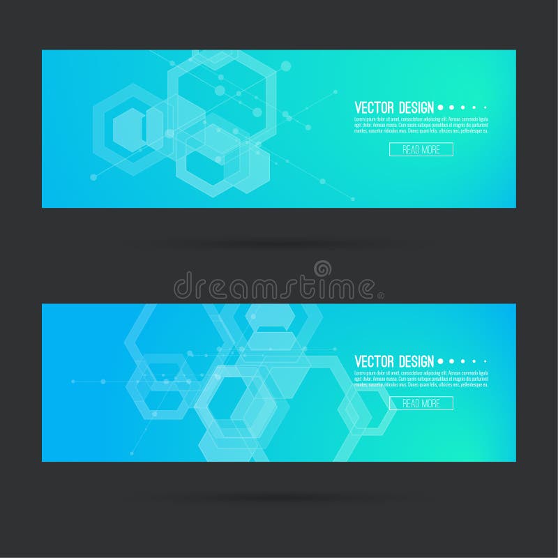Futuristic vector header. stock vector. Illustration of blue - 91018815