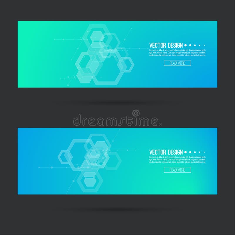 Futuristic vector header. stock vector. Illustration of future - 91411140