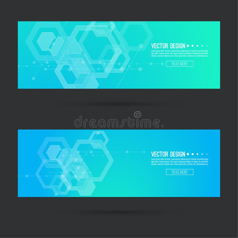 Futuristic vector header. stock vector. Illustration of blue - 92579645