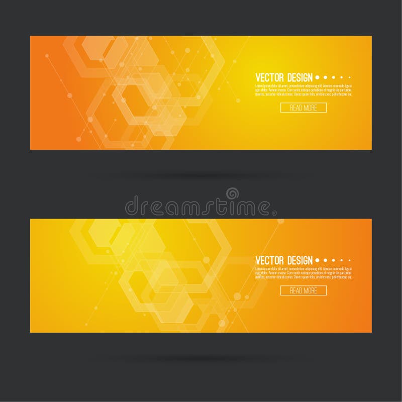 Futuristic vector header. stock vector. Illustration of horizontal ...