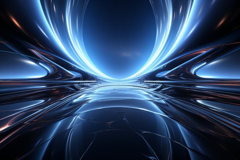 Futuristic and Versatile Design, Featuring Built-in Lighting on a Gray ...