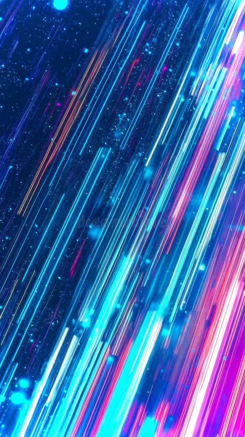 Futuristic Vertical Backdrop with Abstract Blurred Lines Representing ...