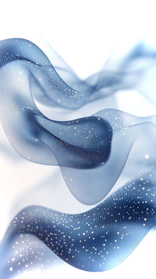 Futuristic Vertical Background Featuring Flowing Fabric and Subtle ...