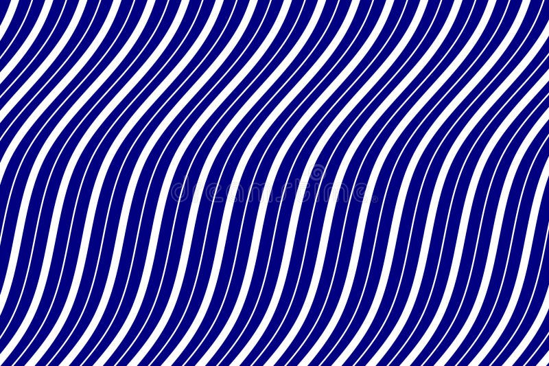 White Motion Water Wave Lines Art Fabric Pattern on Navy Blue ...