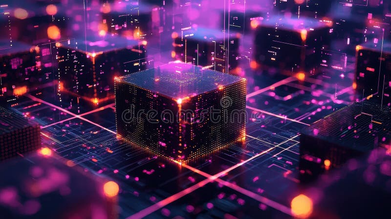 Futuristic Viewpoint Digital Transformation Technology Abstract Art ...