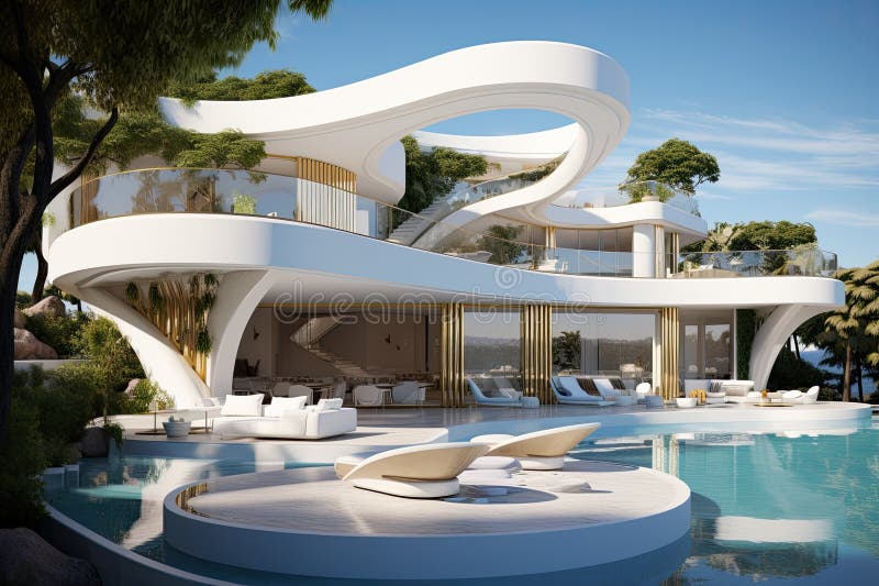 A Futuristic Villa from the Future that Combines Elegance with ...