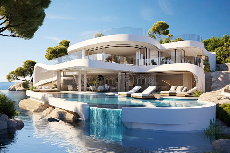 A Futuristic Villa from the Future that Combines Elegance with ...