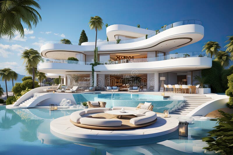 A Futuristic Villa from the Future that Combines Elegance with ...