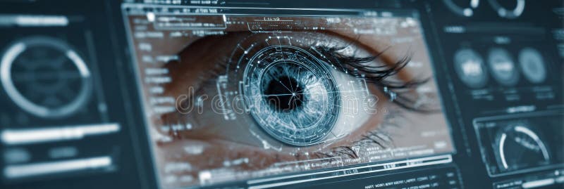 Virtual Eye Exam Displayed on a Computer Screen Featuring Advanced User ...