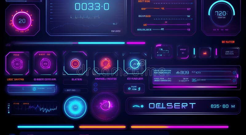 Futuristic Virtual Graphic Touch User Interface, HUD. for Web, Site ...