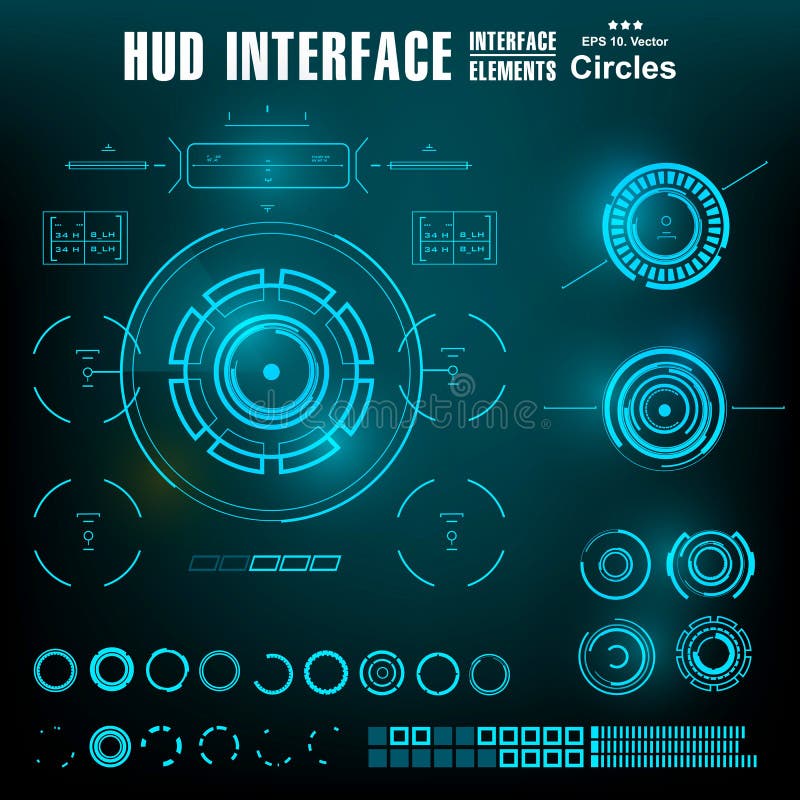 Futuristic Virtual Graphic Touch User Interface, Target Stock ...