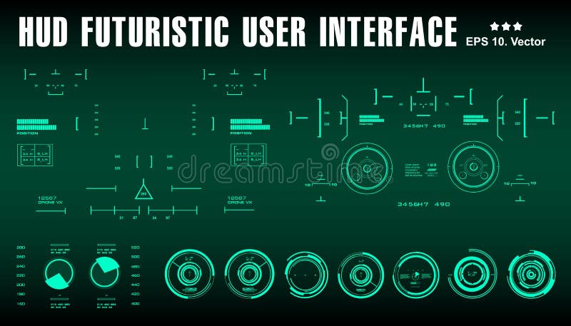 Futuristic Virtual Graphic Touch User Interface, Target Stock ...
