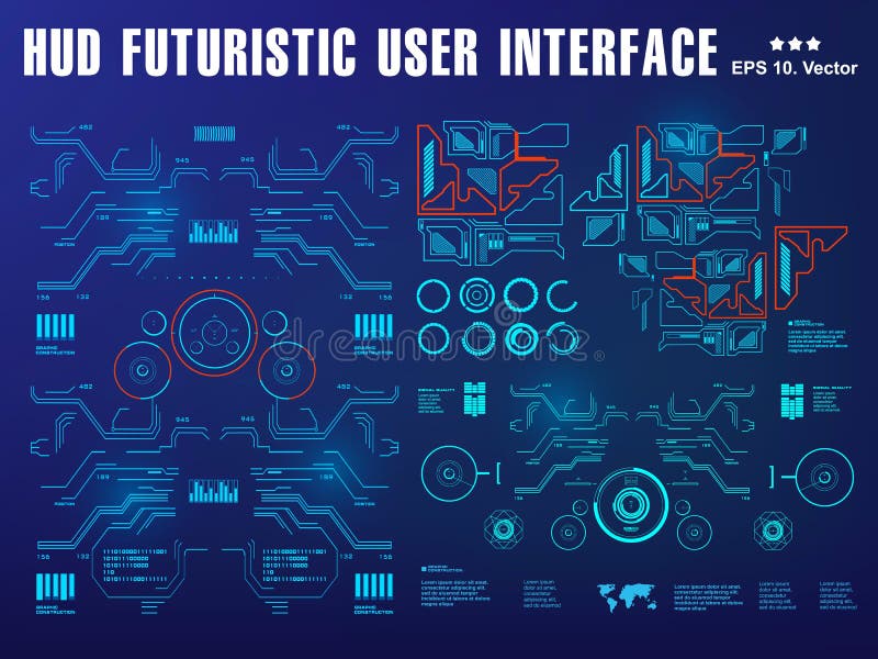 Futuristic Virtual Graphic Touch User Interface, Target Stock ...