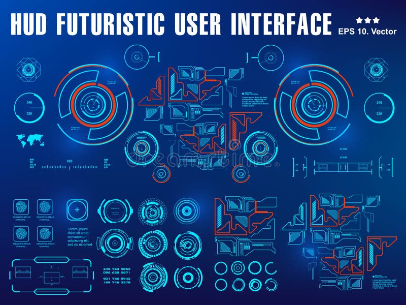 Futuristic Virtual Graphic Touch User Interface, Target Stock Photo ...