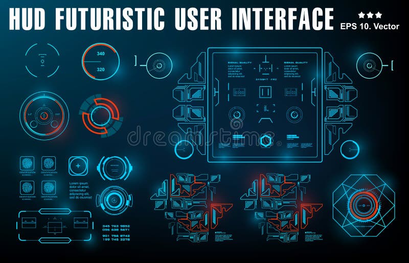 Futuristic Virtual Graphic Touch User Interface, Target Stock ...