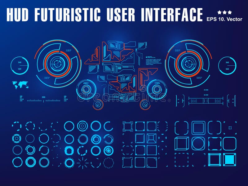 Futuristic Virtual Graphic Touch User Interface, Target Sci-Fi Helmet ...