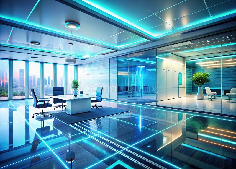 Futuristic Virtual Office Spaces Customizable Layouts for Seamless ...