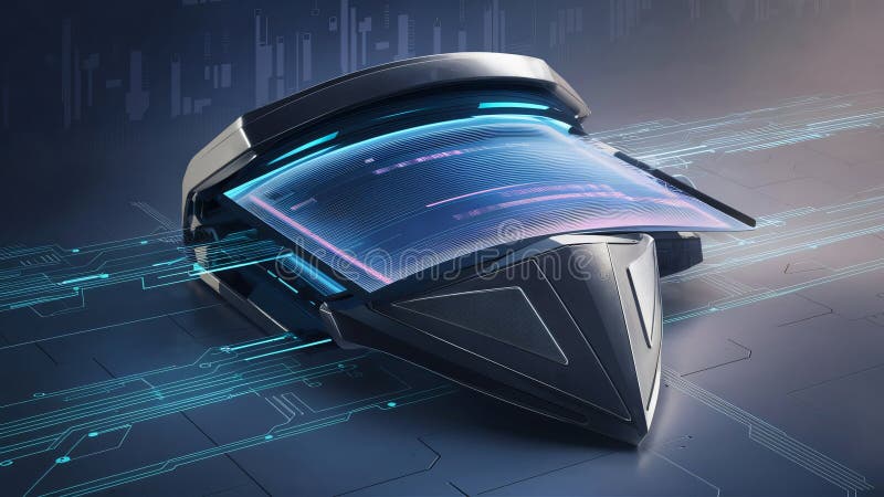 Futuristic Virtual Reality Headset, Sci-Fi Tech High Quality Image ...