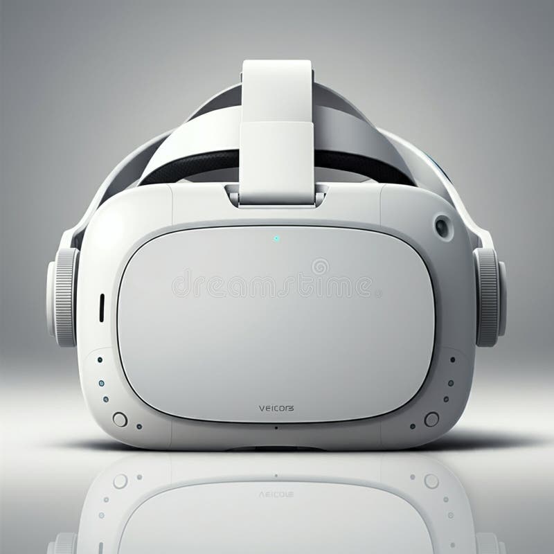 Futuristic Virtual Reality Headset with a Sleek, Minimalist Design. it ...