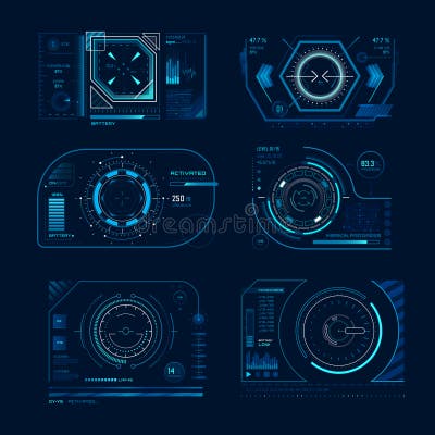 Futuristic Computer Display Stock Illustrations – 102,625 Futuristic ...