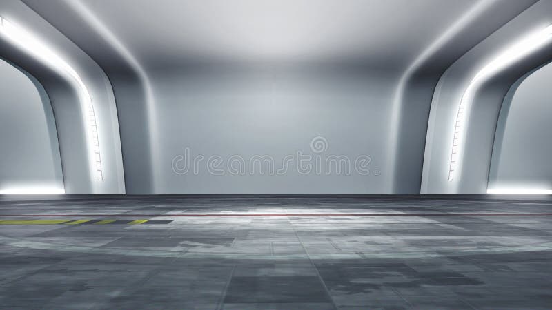 Futuristic Virtual Studio Backdrop Stock Illustration - Illustration of ...