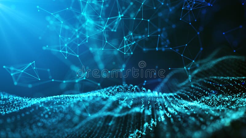 Futuristic Virtual Technology Background. 3d Rendering Stock ...