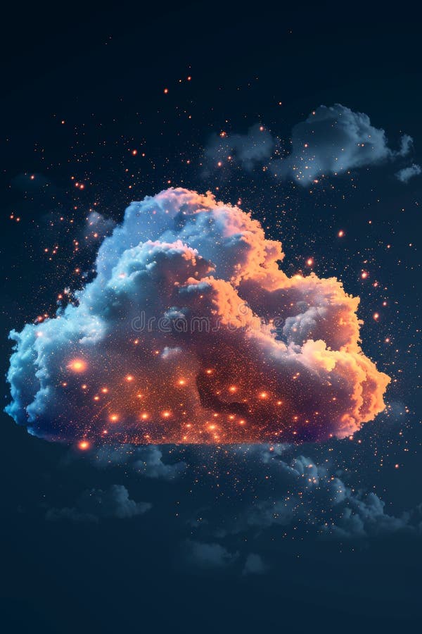 Futuristic Virtual Technology Web Background with Ai, Cloud Computing, Machine Learning Concept ...