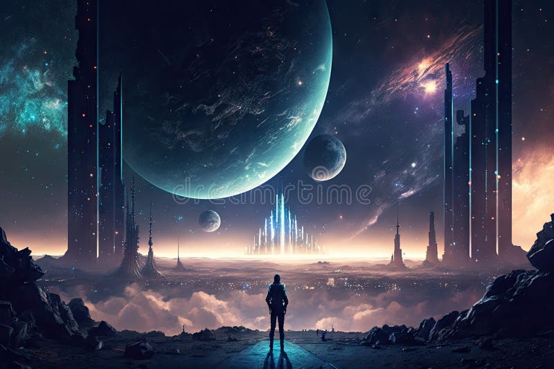 Futuristic Virtual World with Incredible Architecture and Future City ...