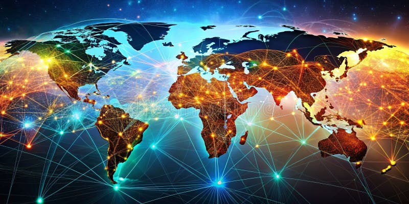 A Futuristic Vision of Global Interconnectivity Exploring the Abstract ...