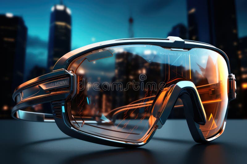 Futuristic Vision Goggles, Smart Glasses AI Generated Stock ...