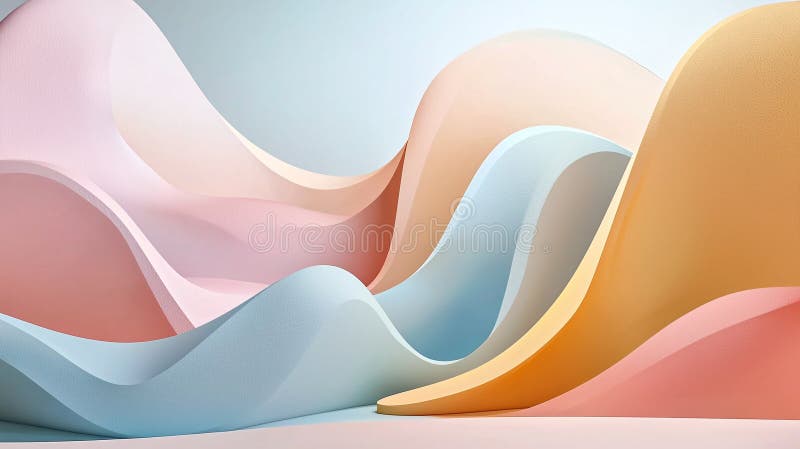 Futuristic Visual Concept with Gradient Shapes, Blending Geometric Precision and Artistic ...