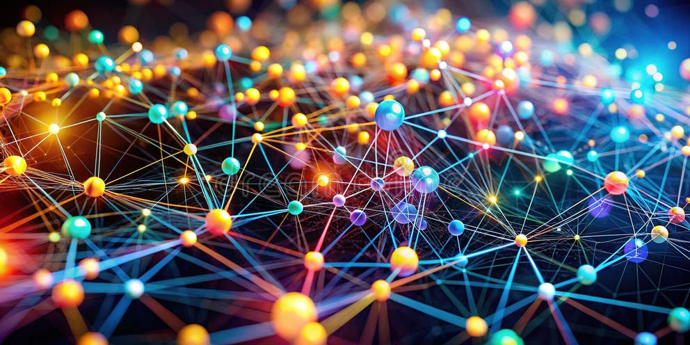 A Futuristic Visual of Global Network Interconnectivity Abstract Design ...