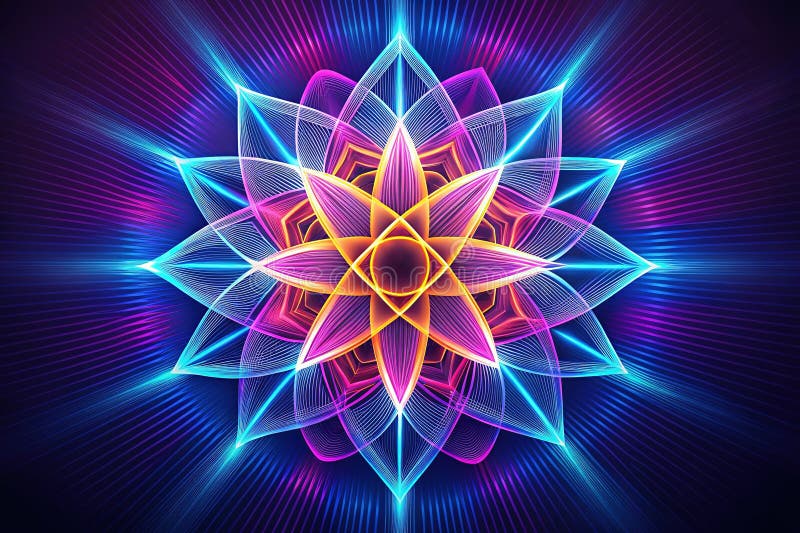 A Futuristic Visual Representation of Interconnectedness Elegant Lines ...