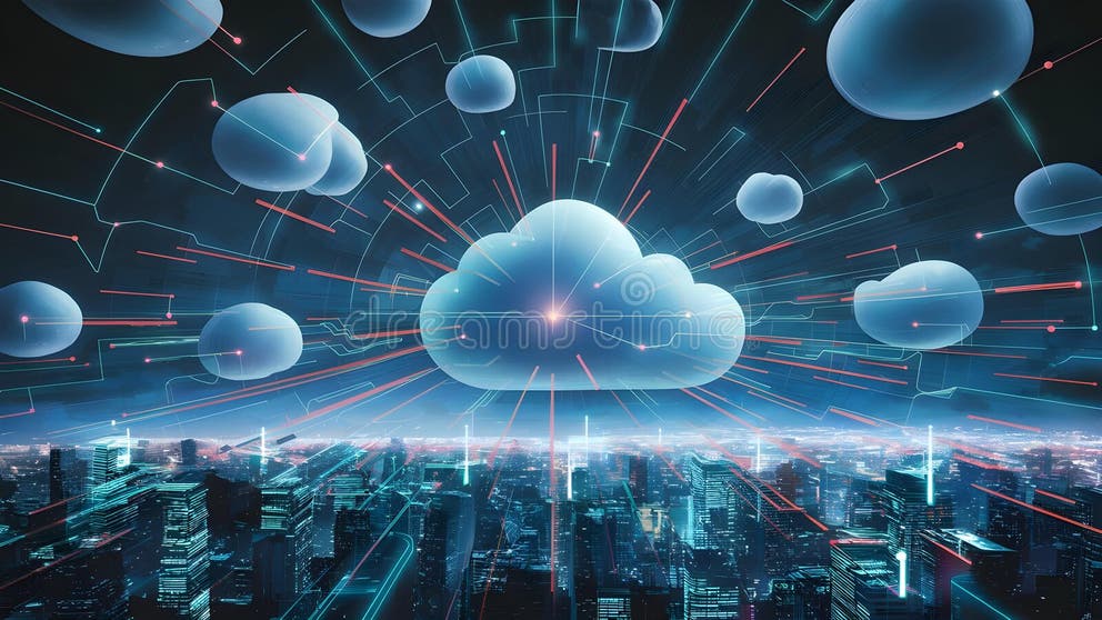 Futuristic Visualization of Cloud Computing Technology and Data ...