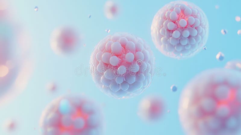 Futuristic Visualization of Freeze Dried Exosome Particles with Glowing ...