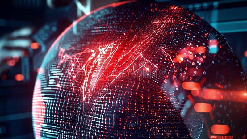 Futuristic Visualization of Human Bio Technology Interface Stock ...