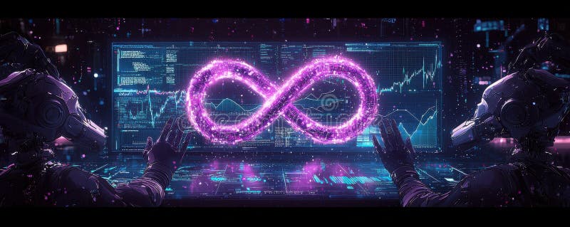 Futuristic Visualization of the Infinity Symbol with Advanced Robotic ...
