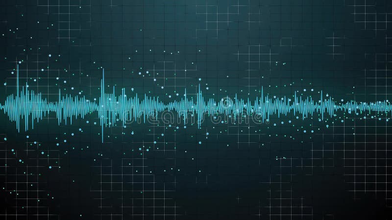 Futuristic Visualization of the Sound Waveform Stock Image - Image of ...